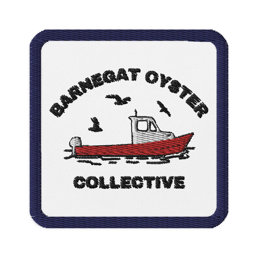 Boat Embroidered Patch – Barnegat Oyster Collective